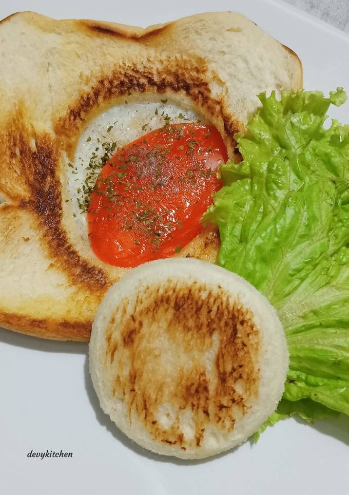 Resep 860. Sunset Toast 🌒 / Roti Panggang Senja oleh Devin - Cookpad