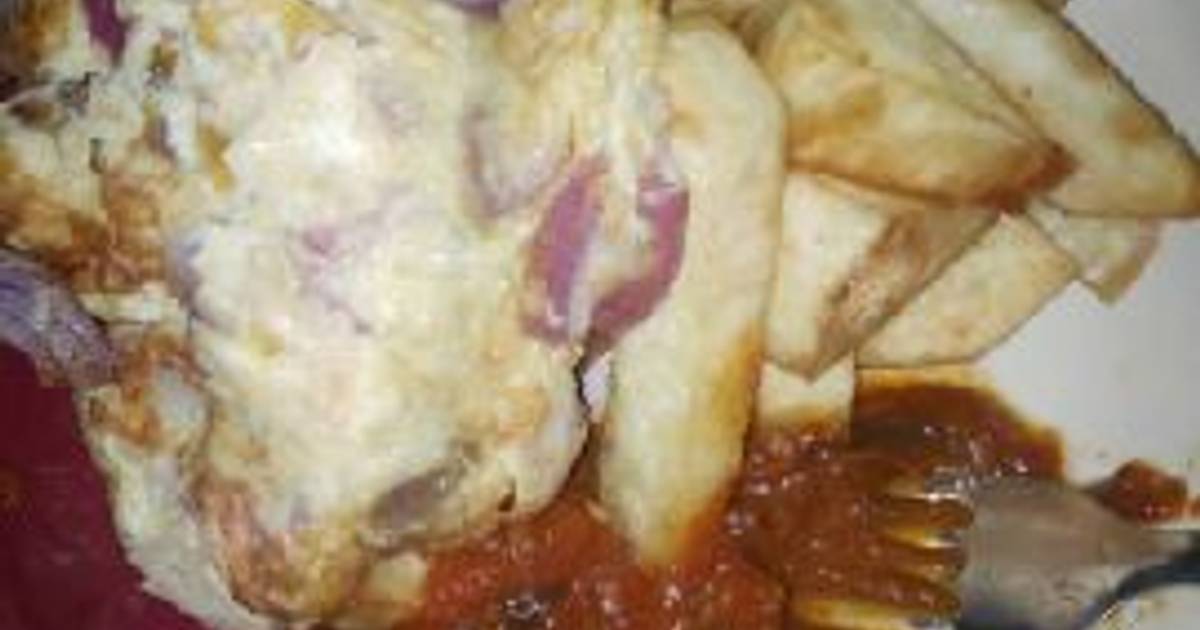 Fried yam with fried yam and sauce Recipe by Uzoma - Cookpad