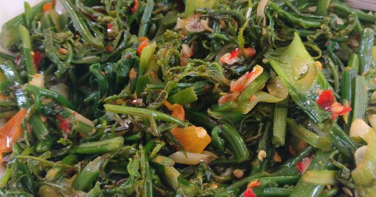 Resep tumis pakis rumahan enak dan mudah - Cookpad
