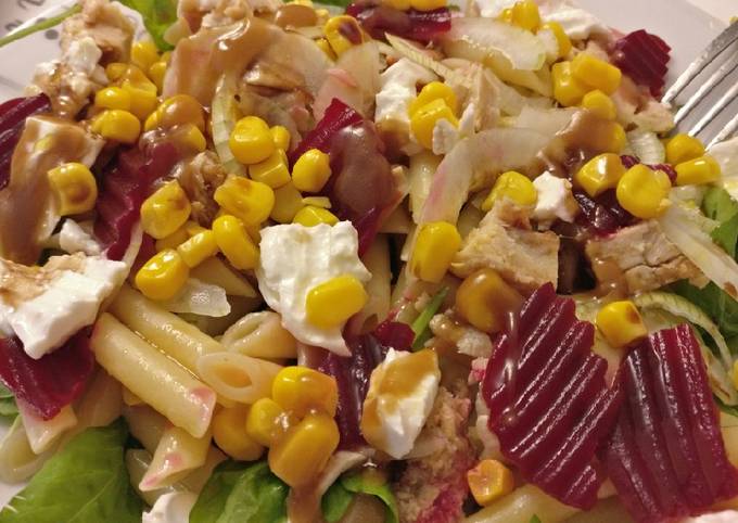 Ensalada de pasta colorida Receta de Alba DG- Cookpad