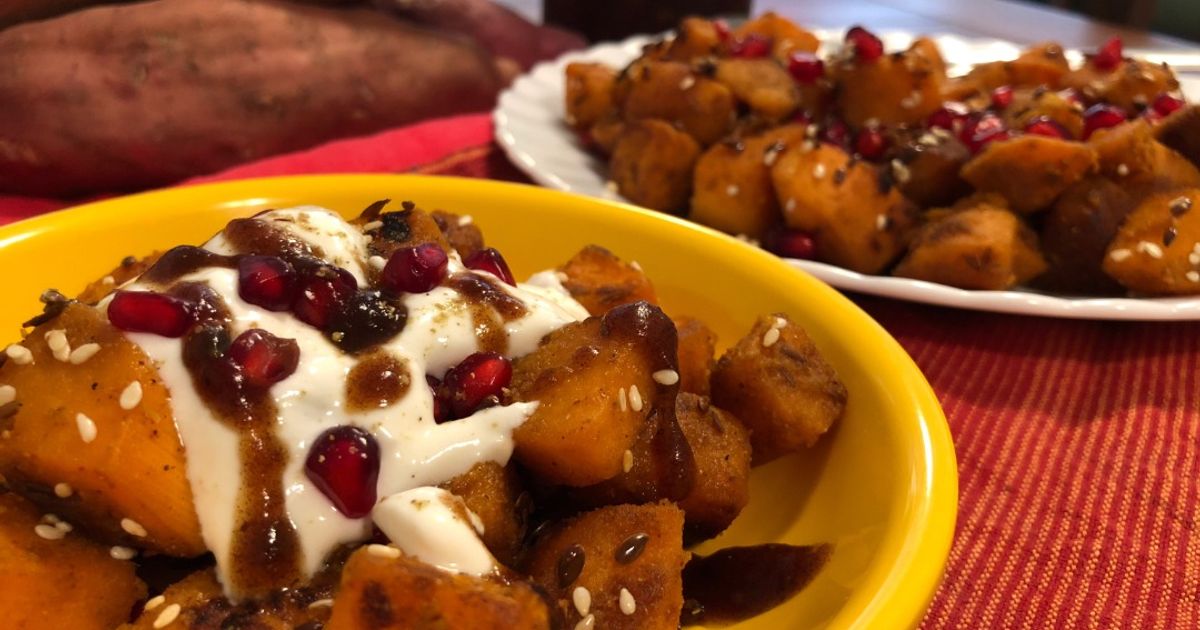 Sweet Potato Chaat Recipe by MadAboutCooking - Cookpad