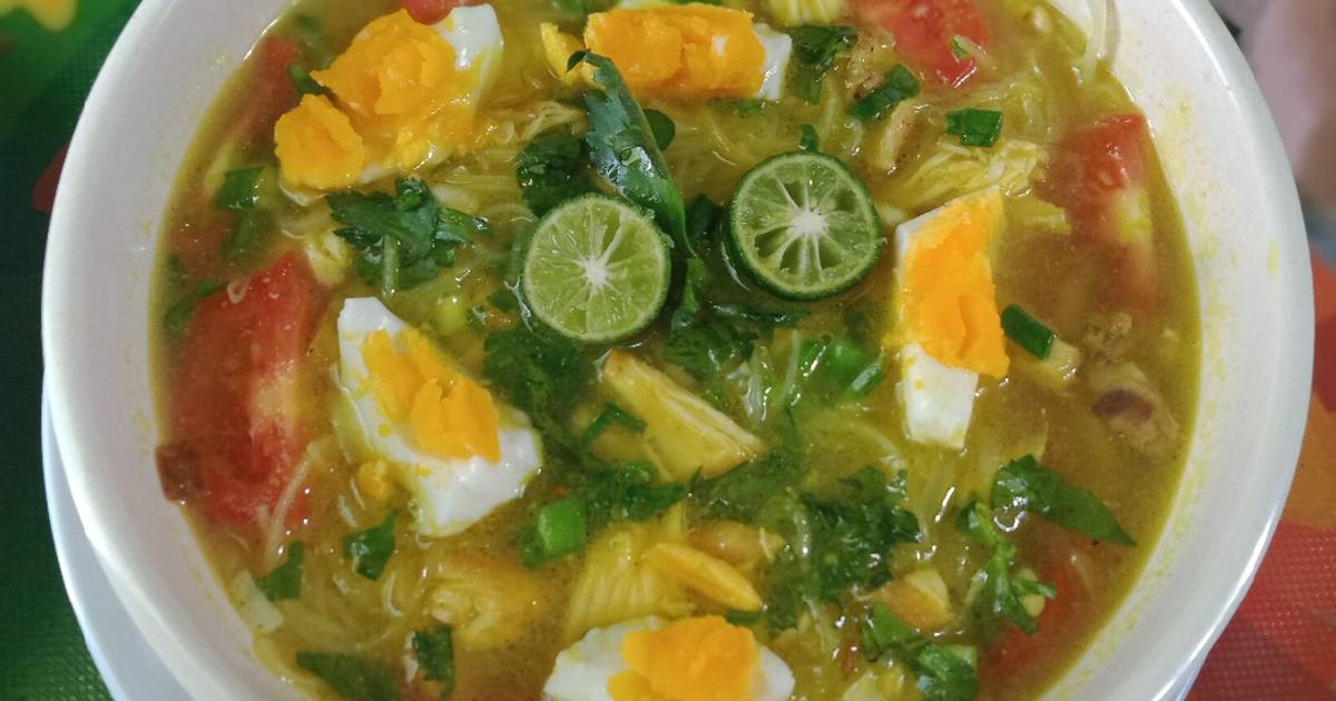 881 resep soto ayam kuning enak dan mudah - Cookpad