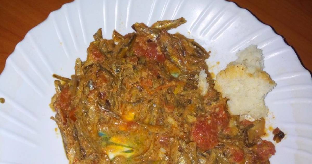 Stewed dagaa Recipe by Dedan Dean - Cookpad