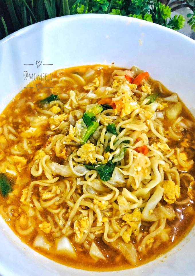 Resep Mie tek tek rebus (pakai mie instant) oleh R H - Cookpad