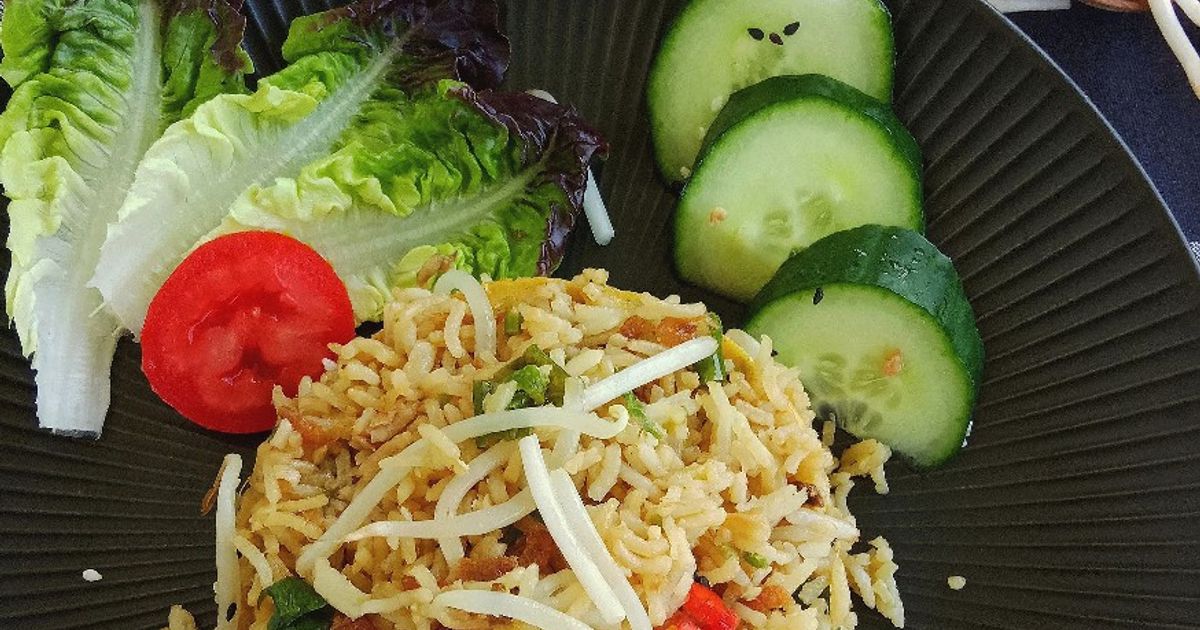 Resep Nasgor Cabe Ijo Ebi Toge Dan Dadar Nyempil😁 oleh Niken Damayanti ...
