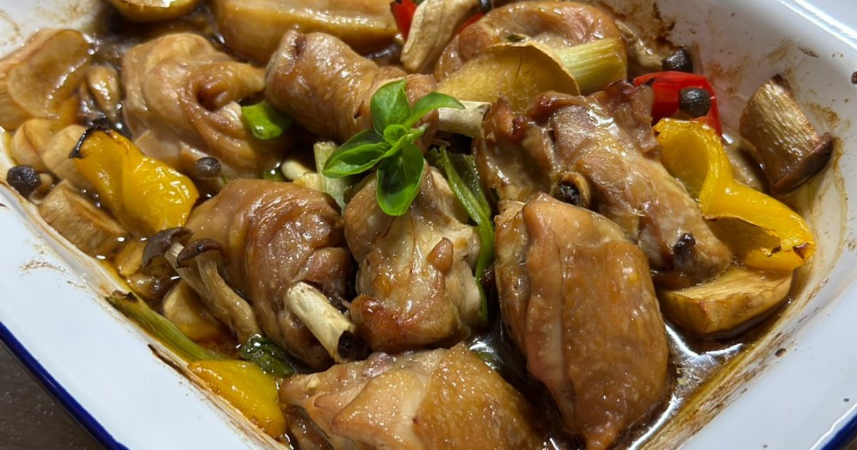 Oven Baked Three Cup Chicken Recipe By 斑馬太太