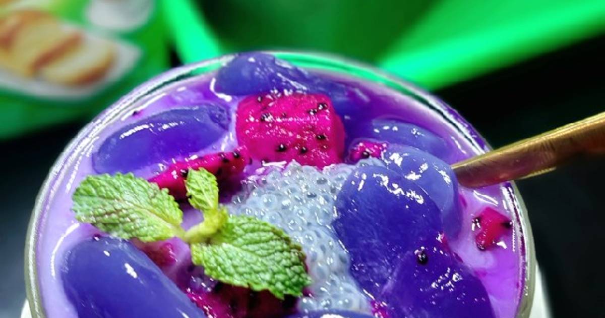 Resep Es kolang kaling Bunga Telang(738) oleh Susi Darmawan/IG @d_sus14 ...