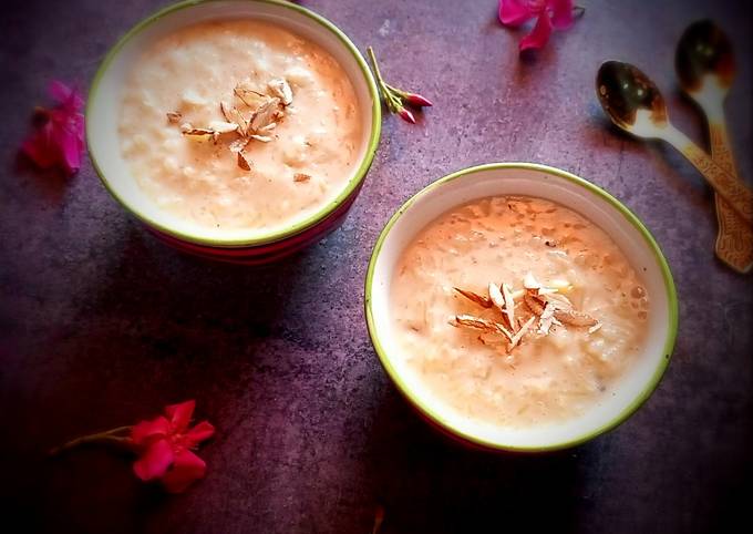 Rice kheer Recipe by Neha Dua - Cookpad