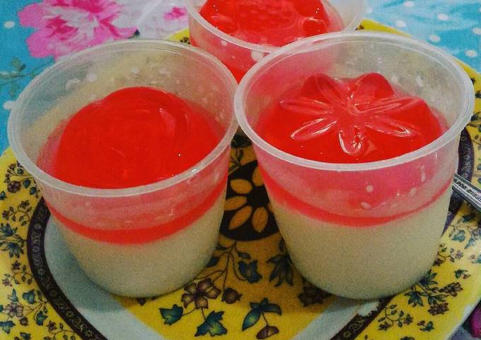 Resep Puding merah putih oleh lusifsg - Cookpad