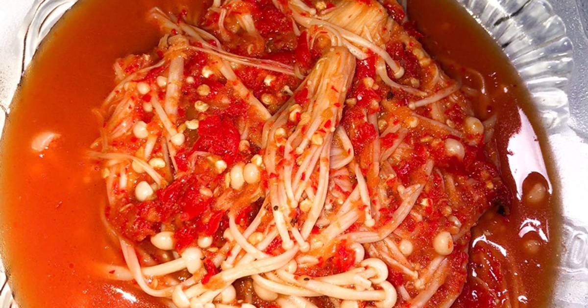Resep Spicy enoki mushrooms oleh Windha Sari - Cookpad