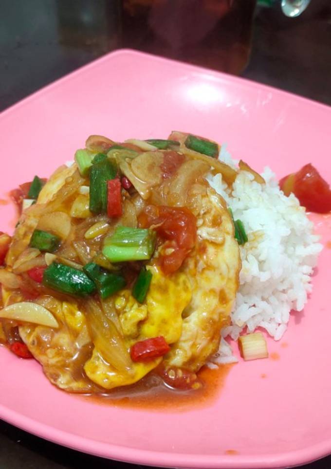 Resep Telor ceplok pedas manis oleh Suzie - Cookpad