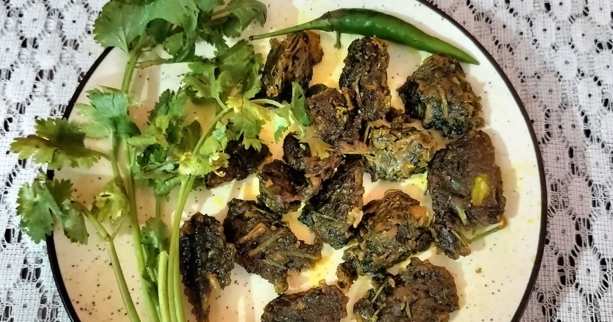 Coriander Leaves Pakoda With Milk Tea(tea Time Snacks) Recipe by ...
