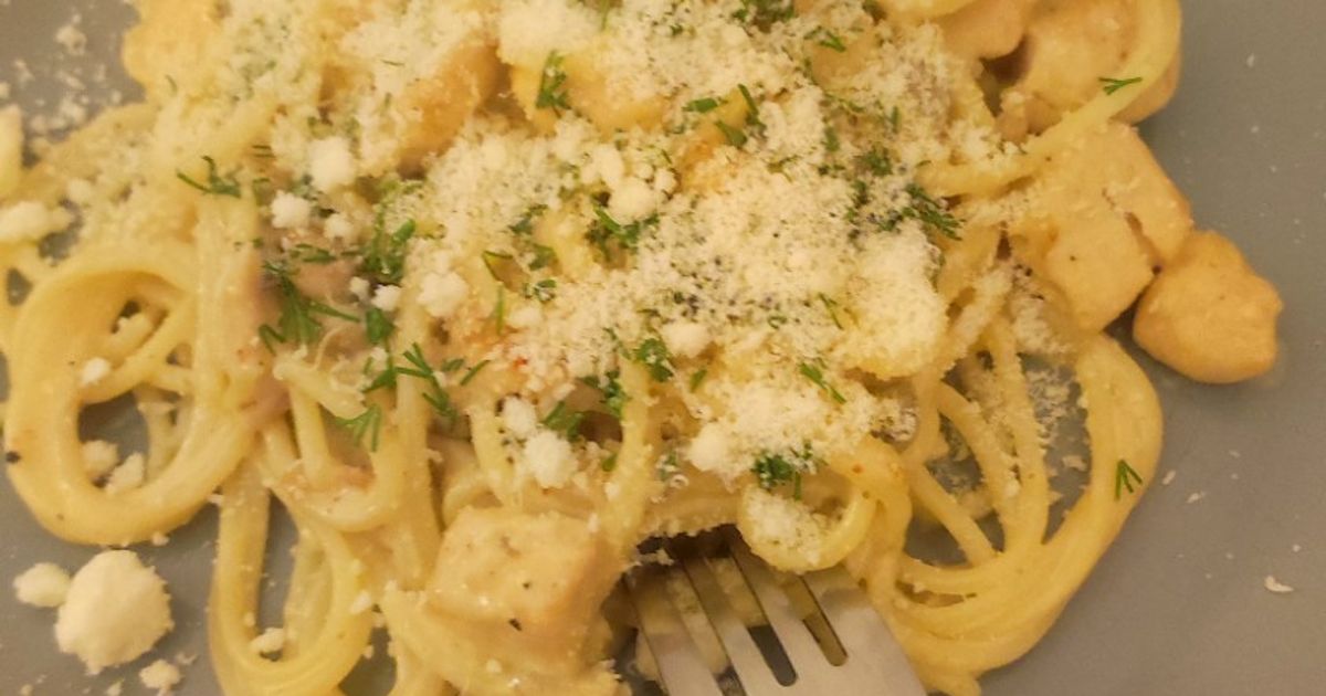 Paste Cu Pui și Ciuperci în Sos Alb, rețetă de Rolena - Rețete Cookpad
