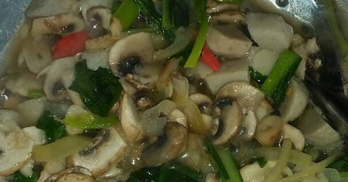 Resep Ca Jamur Kancing oleh Ari Wahyuni - Cookpad