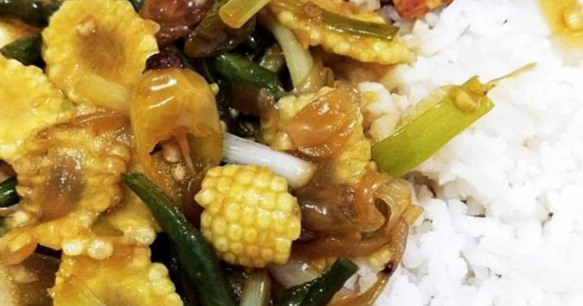 Resep Oseng Jagung putren kacang panjang dan daun bawang oleh febri ...