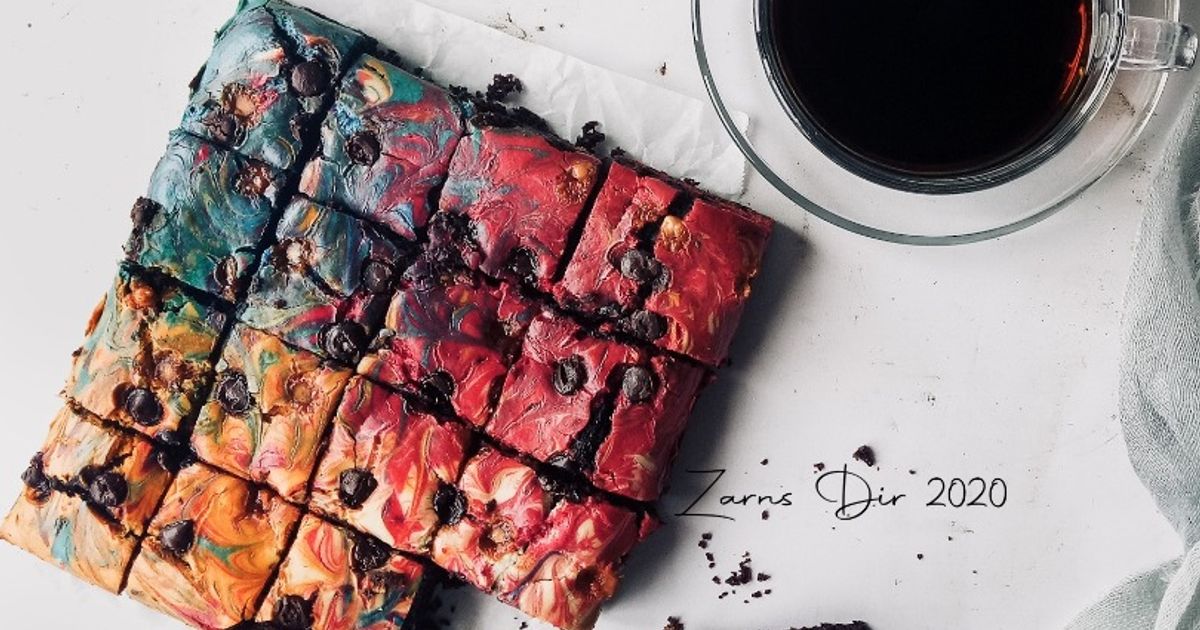 Resipi Merdeka Eggless Fudgy Brownies Cheese oleh Zarns Dir - Cookpad