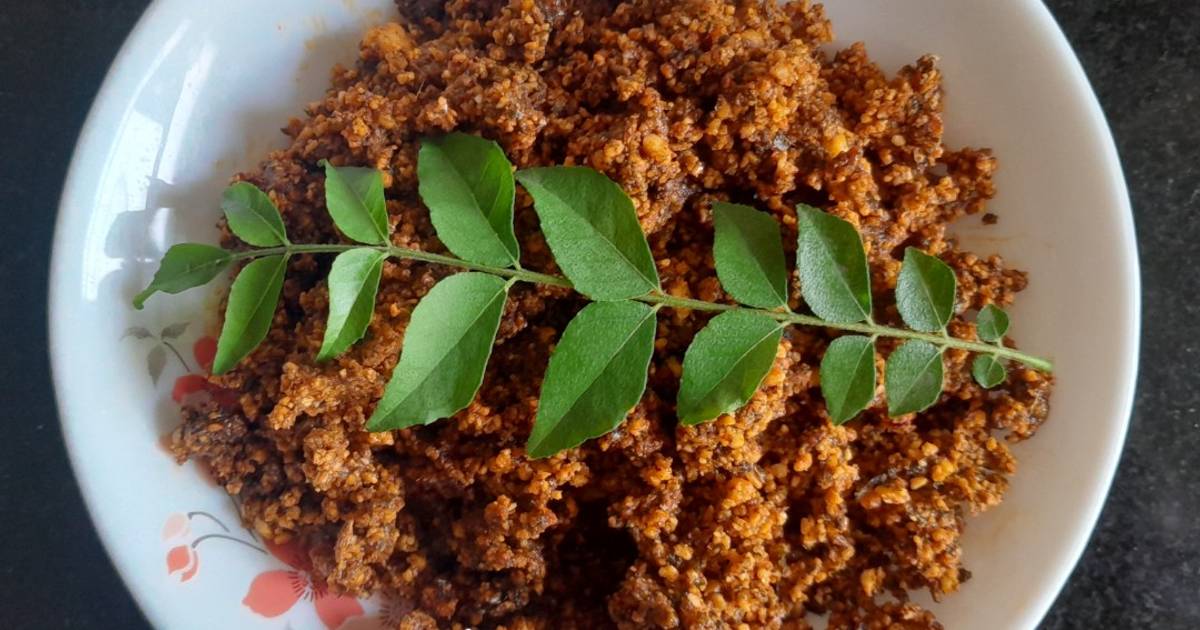 Curry leaves ground nuts chatani Recipe by Hema Wane - Cookpad