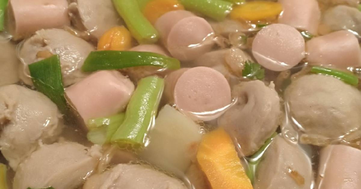Resep Sayur sop baso fav #SiapRamadhan oleh Raden Milda Darozeti - Cookpad