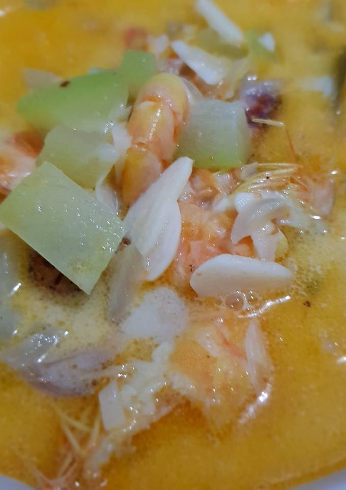 Resep Labu air udang kuah fiber creme oleh nina - Cookpad