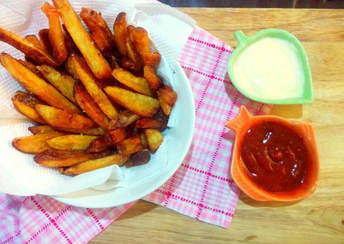 Resep Triple Cooked Chips: crispy outside, fluffy inside oleh Tony ...