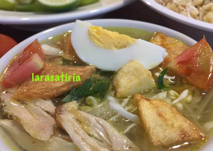Resep Soto Ayam Komplit oleh larasatiria - Cookpad