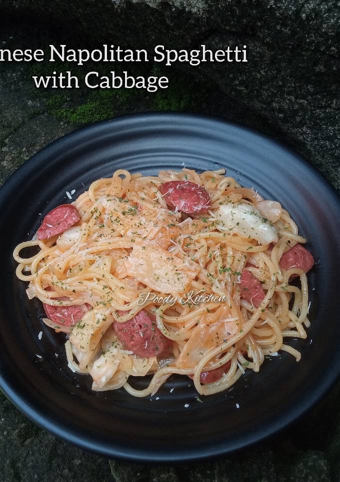 Resep Japanese Napolitan Spaghetti with Cabbage oleh Pujani Handayani ...