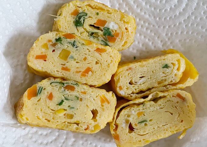 Resep Telur Dadar Korea oleh chusnulliyna - Cookpad