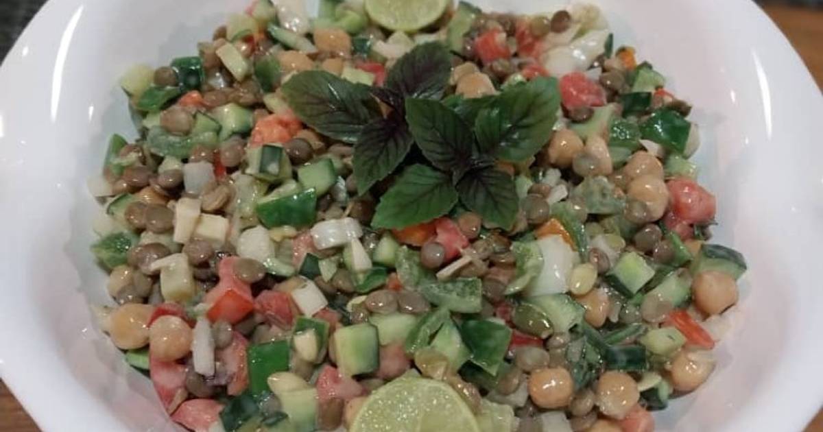 طرز تهیه سالاد وگان ساده و خوشمزه توسط amir hosein - کوکپد