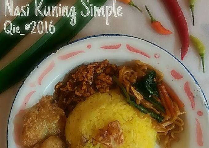 Resep Nasi Kuning Simple oleh 🍃 Qie - Cookpad