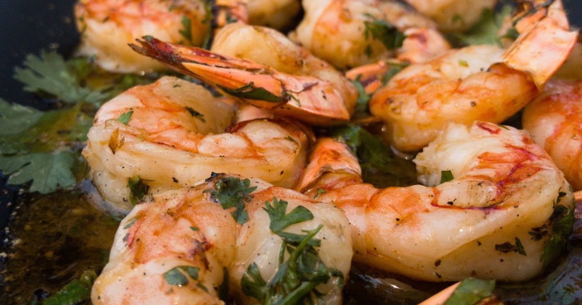 Garnelen Mit Geröstetem Knoblauch/Koriander Vinaigrette Rezept von Lisa ...