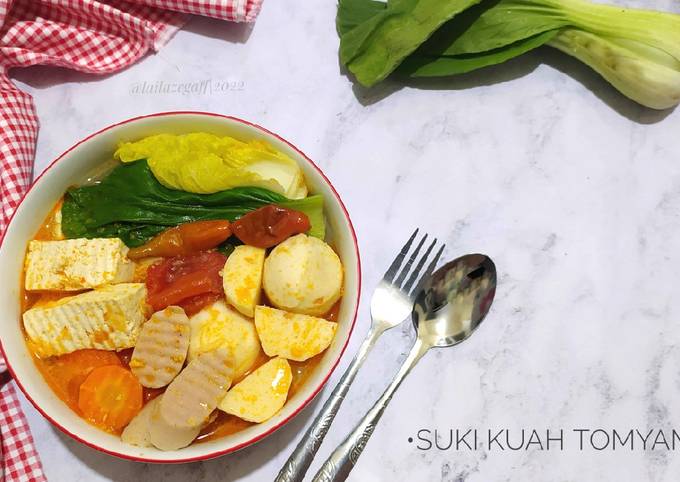 Resep Suki Kuah Tomyam oleh Lailazegaff - Cookpad