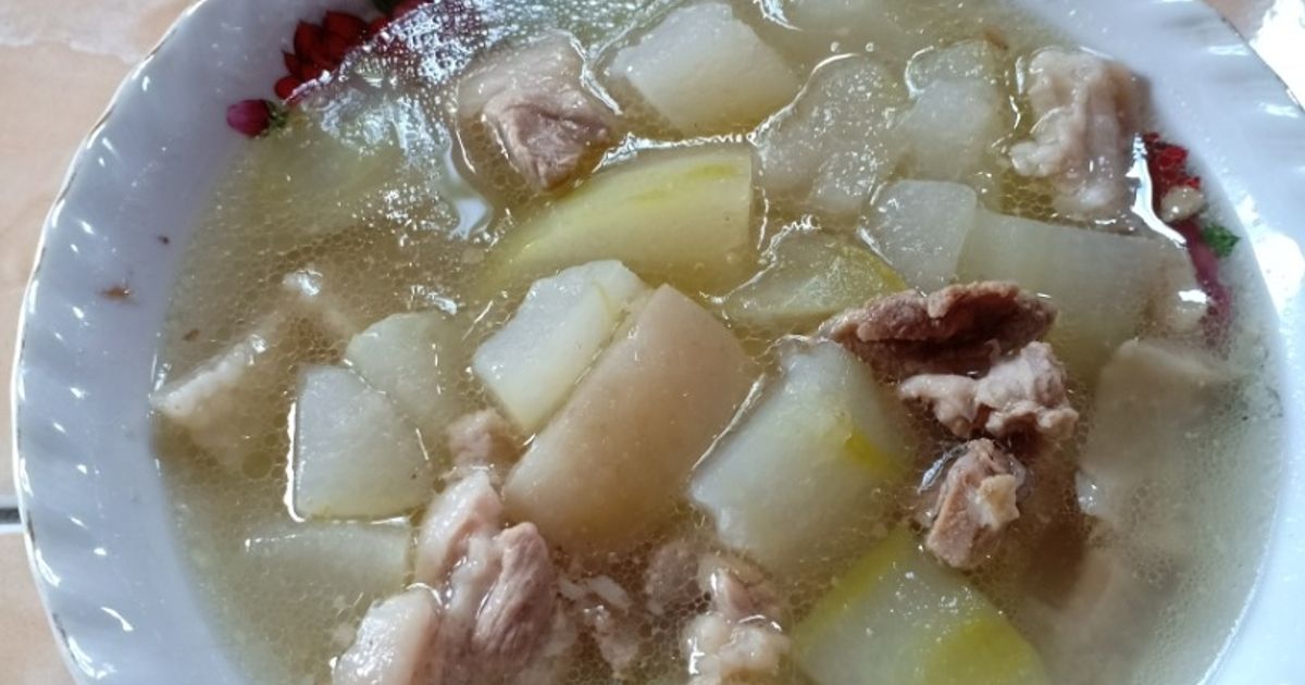 Resep Sup Babi Labu Air (Winter Melon Pork Sop) Dong Gua oleh Susi ...