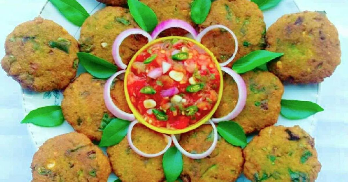 Chicken Spinach Vada With Roasted Tomato Salsa. Recipe by Ashruta Panda ...