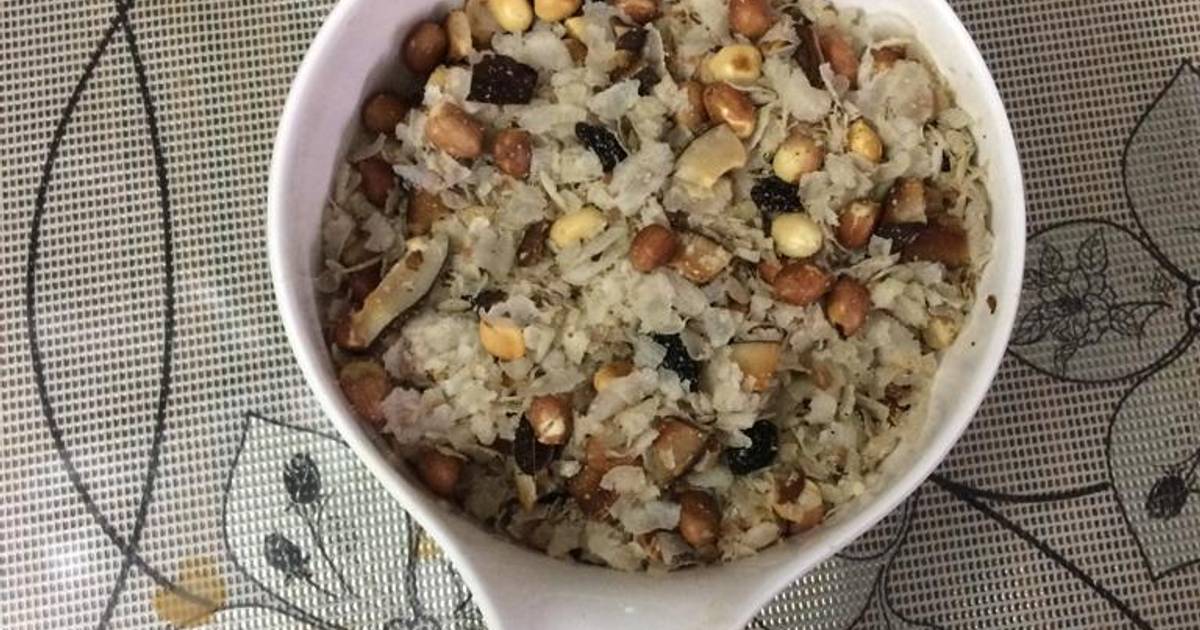 Dry roast rice flakes mixture Recipe by Rita Mehta ( Executive chef ...