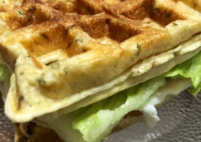 Waffles salados Receta de Julieta Onaga- Cookpad