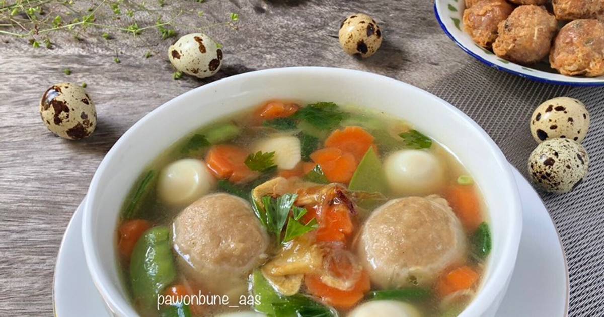 Resep Sup Bening Telur Puyuh oleh pawonbune_aas - Cookpad