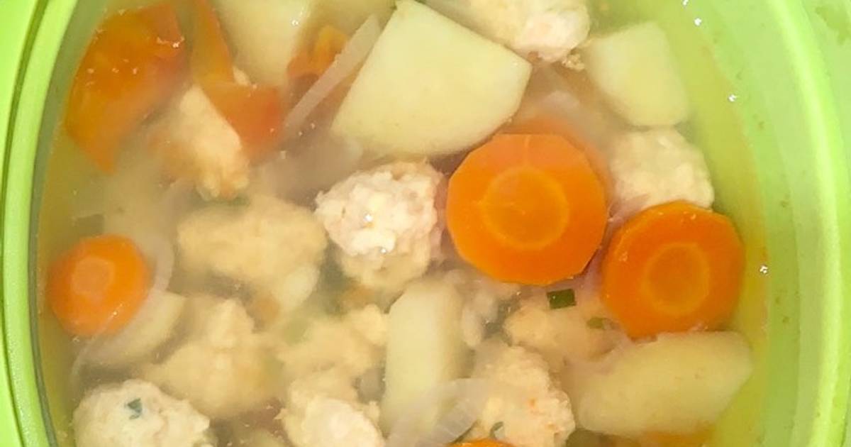 Resep Sop Bakso Udang Kentang oleh cindy veronica - Cookpad
