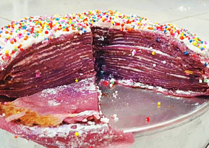 Resep Mille Crepes Taro oleh Cynthia Ellen - Cookpad