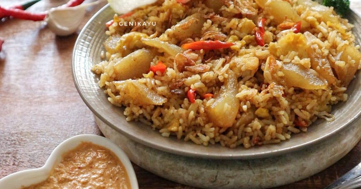 Resep Nasi Goreng Kikil Bumbu Rendang Sambal Kacang oleh Genika yulia ...