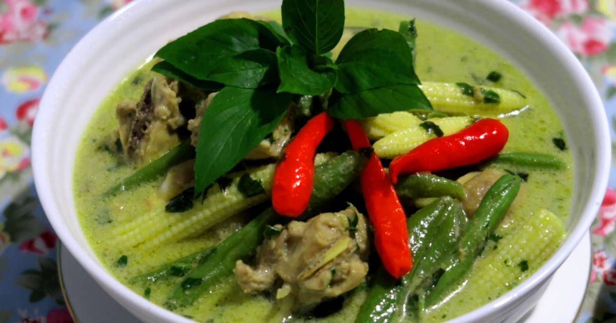 Cách Làm Món Cà Ri Xanh Thái Lan của Poppy Cookery - Cookpad