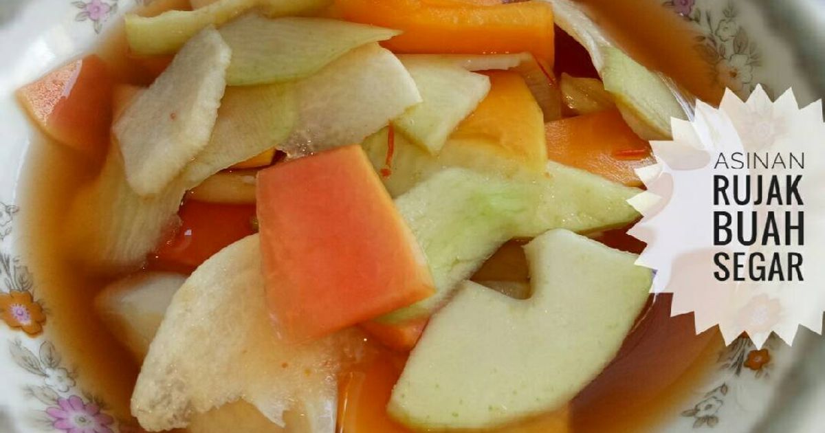 Resep Asinan Rujak Buah Segar #Dandelion oleh Yene Eka Rahman - Cookpad