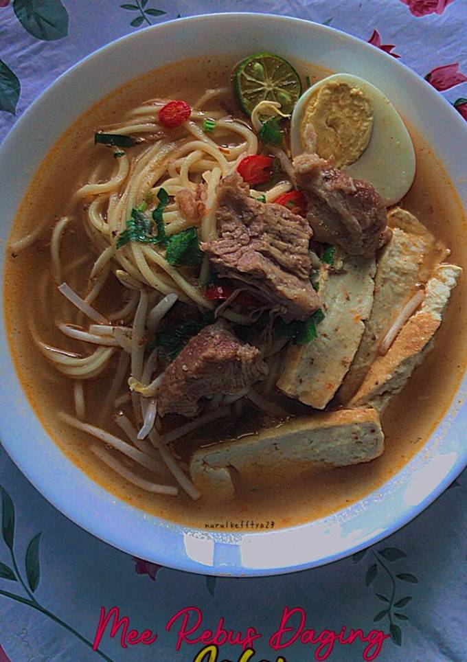 Resipi Mee Rebus Daging Johor 🌸 oleh Nurul Kefftya - Cookpad