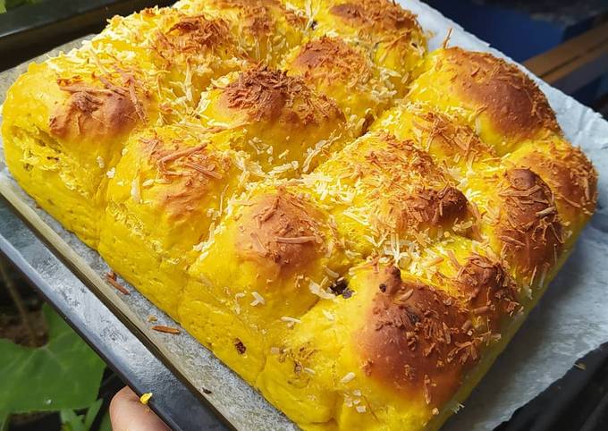 Resep Roti labu kuning dan pao nya oleh 🍑 Nia 🎨 - Cookpad