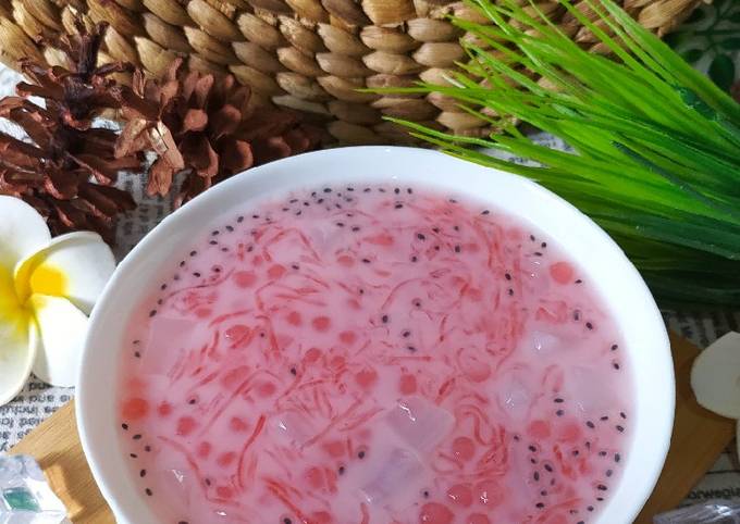 Resep Es Mutiara Nata Selasih oleh Rahayu Sartika Br. Sembiring - Cookpad
