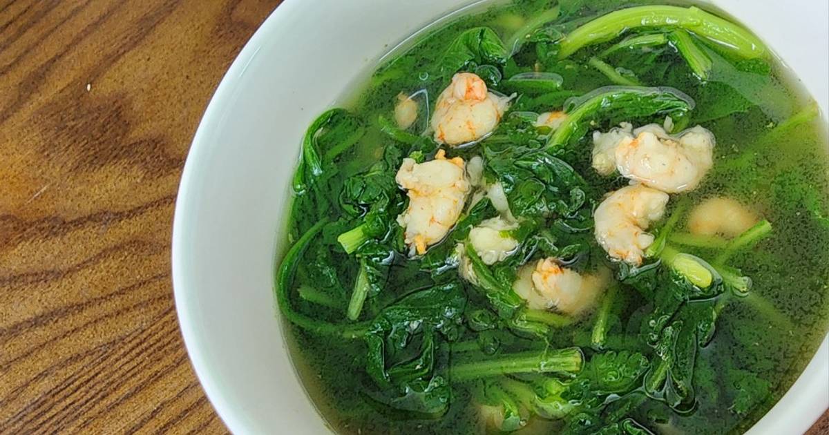 29 món canh rau cải cúc tôm thơm ngon, đa dạng và dễ làm tại nhà - Cookpad