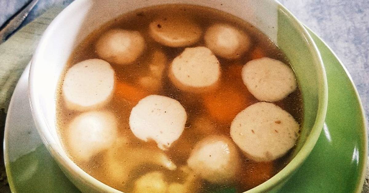 Resep Sup Bakso Ikan oleh Ikasoerya - Cookpad