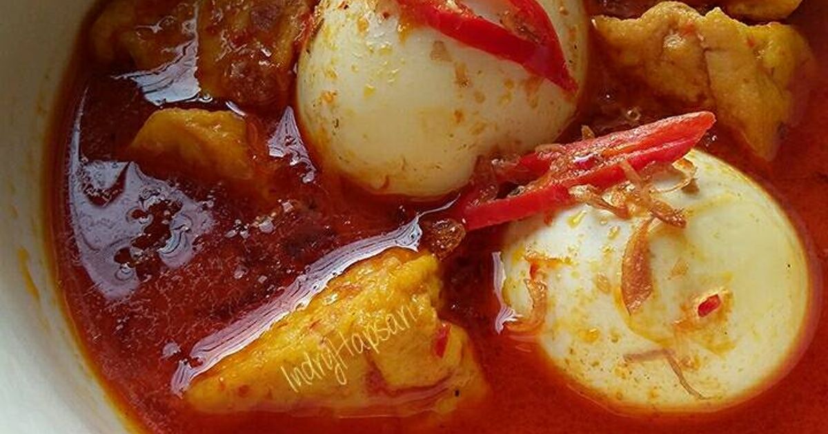 Resep tahu kuning telor rebus rumahan enak dan mudah - Cookpad