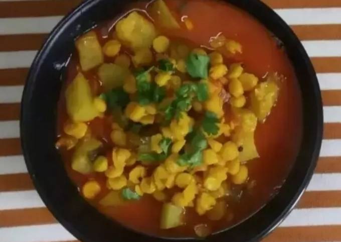 Lauki chana dal sabzi (chhath puja special) Recipe by DrPushpa Dixit ...