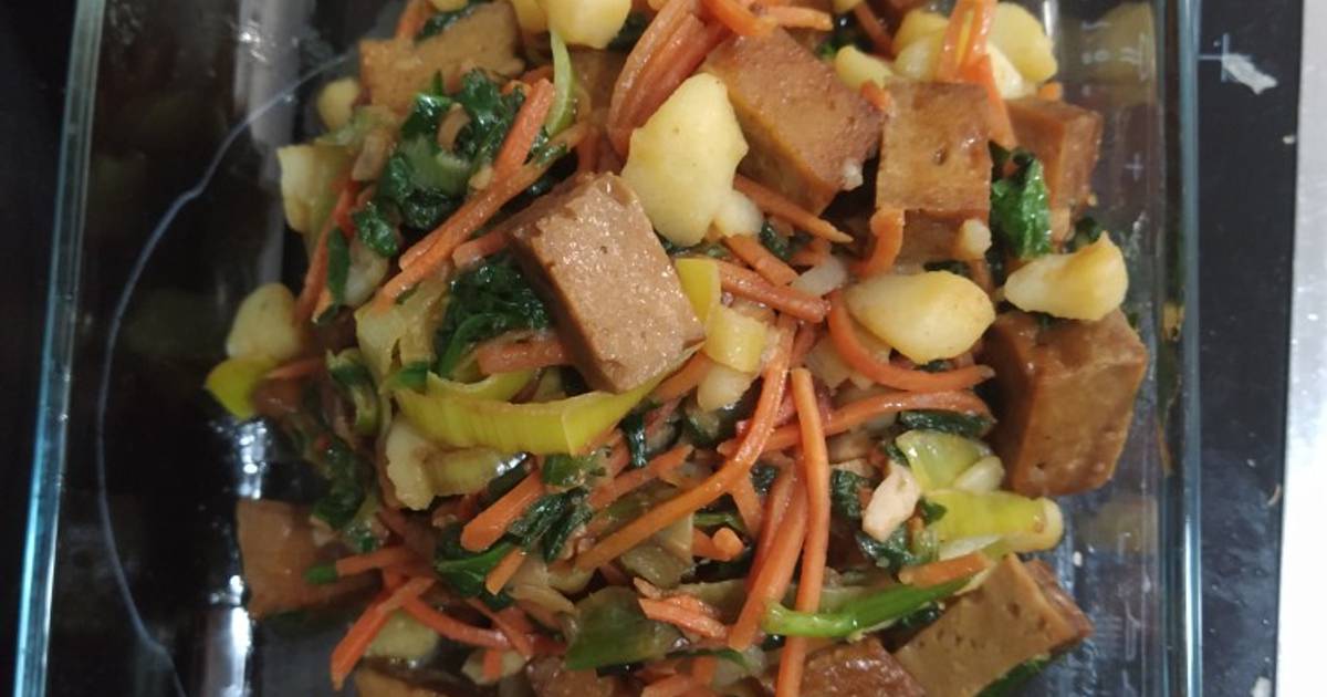 Seitán con verduras y portobello (garbanzos opcional) Receta de Jose ...