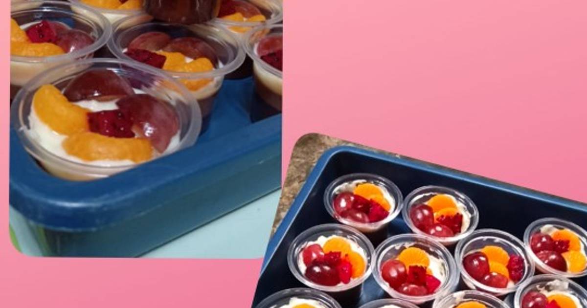 2.347 resep puding cup buah enak dan mudah - Cookpad